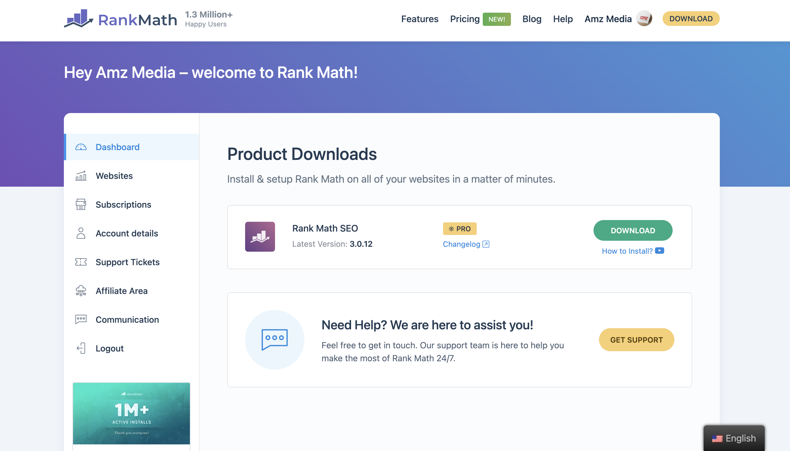 Rank Math Pro trên Chợ Theme